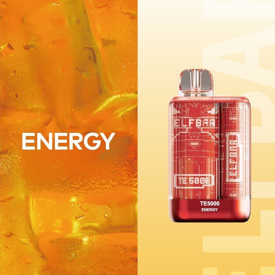 Elf Bar TE5000 Енергетик (Energy) 550mAh 5% купити в Києві 💨 ASHKA